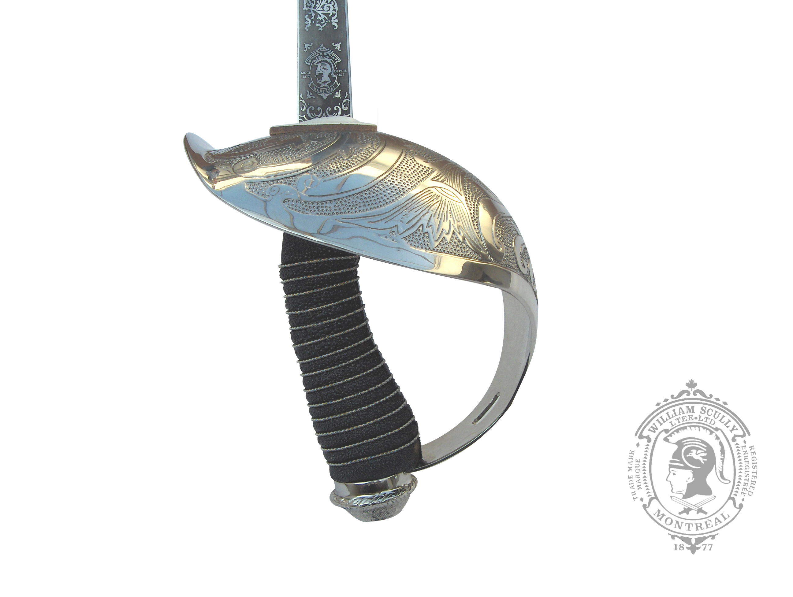 RCAC Sword and Scabbard, Royal Canadian Armoured Corps Officer Pattern