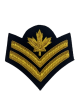 Corporal Cloth Rank Badge (2 chevrons) Braid Black