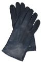 Black Leather Uniform Gloves, Lined