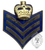 RCMP Sergeant / CCC Staff Sergeant Collar Rank (pair)