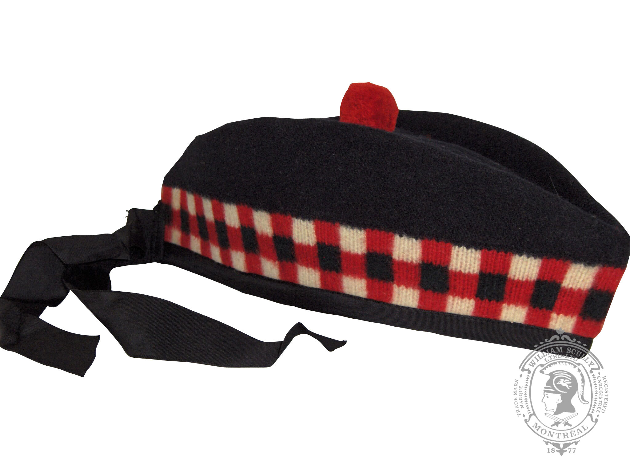 Glengarry with Red and Green Dicing | Highland Headdress | Balmorals ...