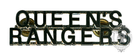 THE QUEEN'S YORK RANGERS REGIMENT SHOULDER TITLES