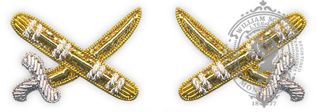 Embroidered DND Mess Kit Crossed Sword & Baton | Mess Kit Accoutrements ...